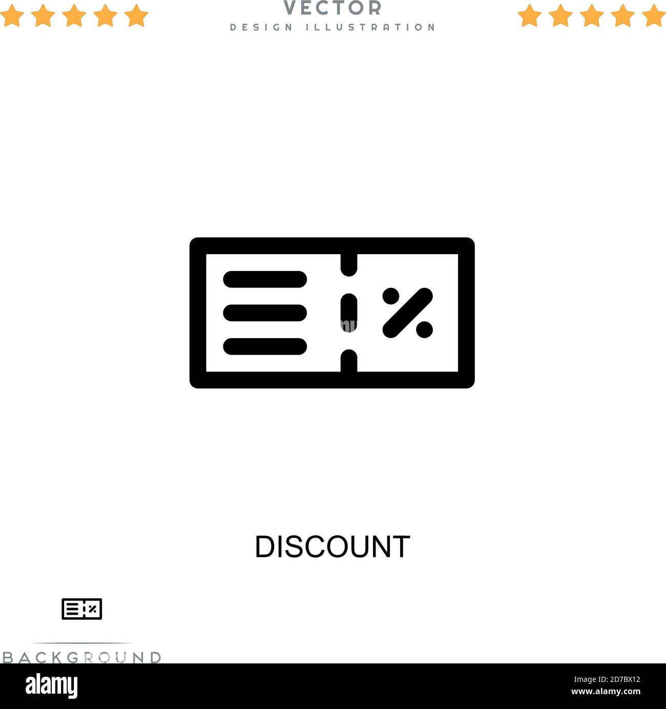 Discount icon. Simple element from digital disruption collection. Line ...