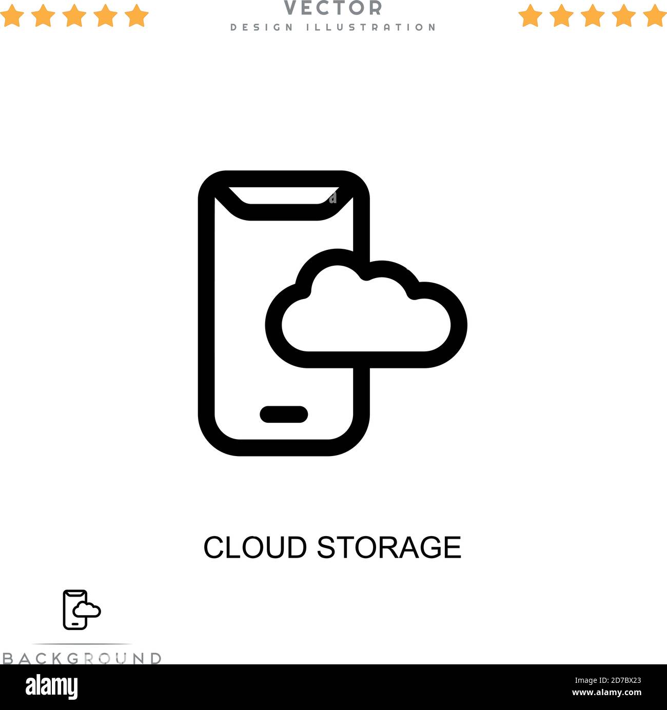 Cloud storage icon. Simple element from digital disruption collection ...