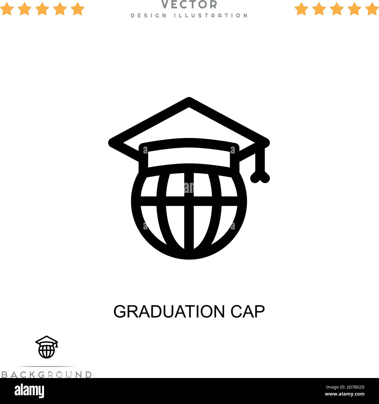 Graduation cap icon. Simple element from digital disruption collection ...