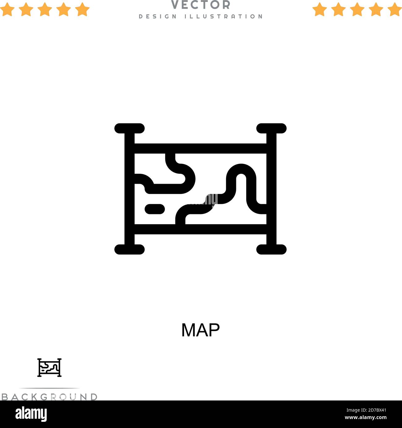 Map icon. Simple element from digital disruption collection. Line Map ...