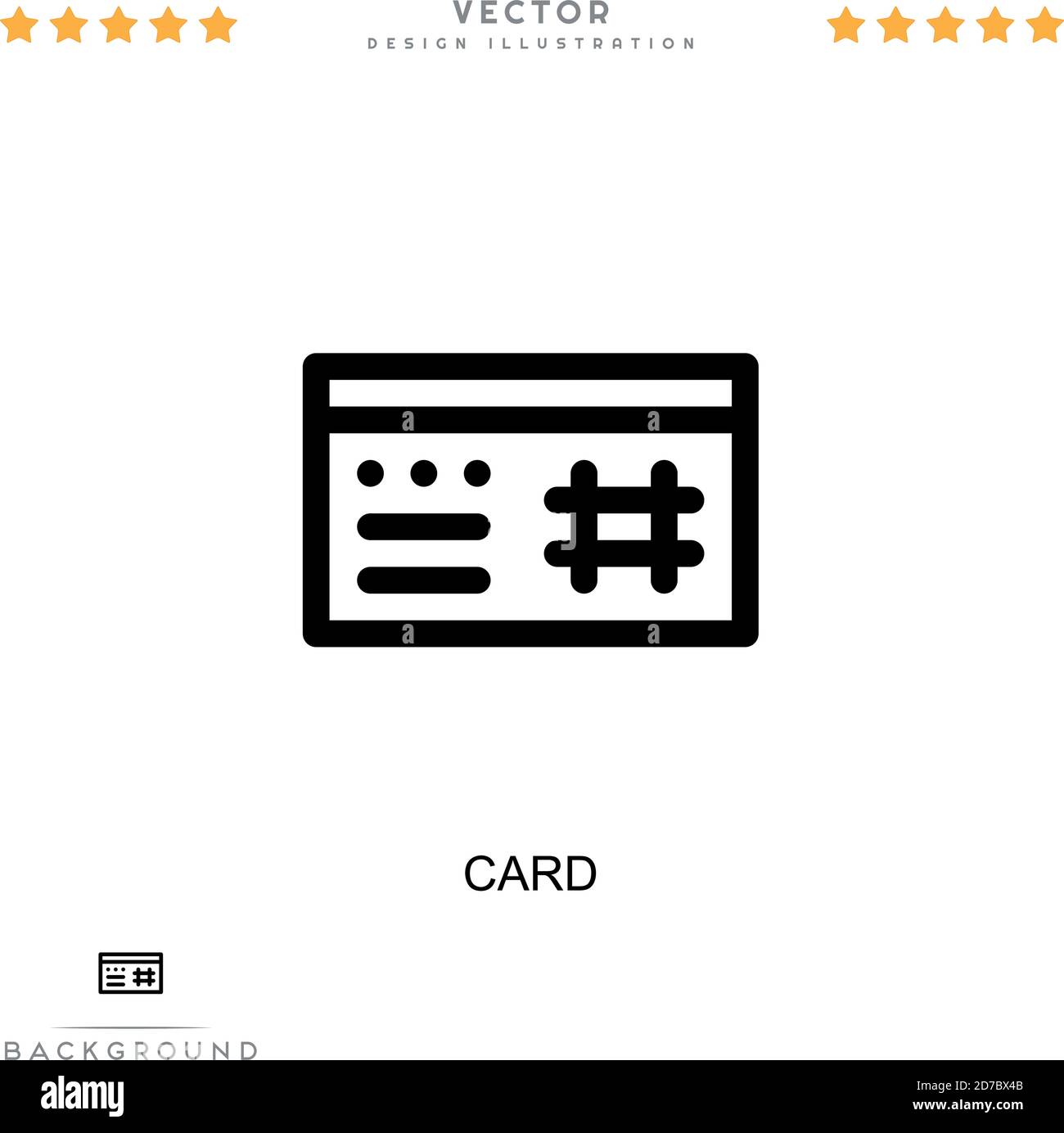 Card icon. Simple element from digital disruption collection. Line Card ...