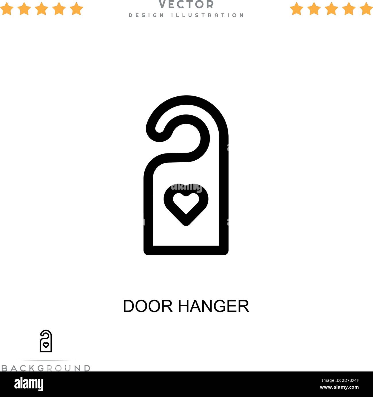 Door hanger icon. Simple element from digital disruption collection ...