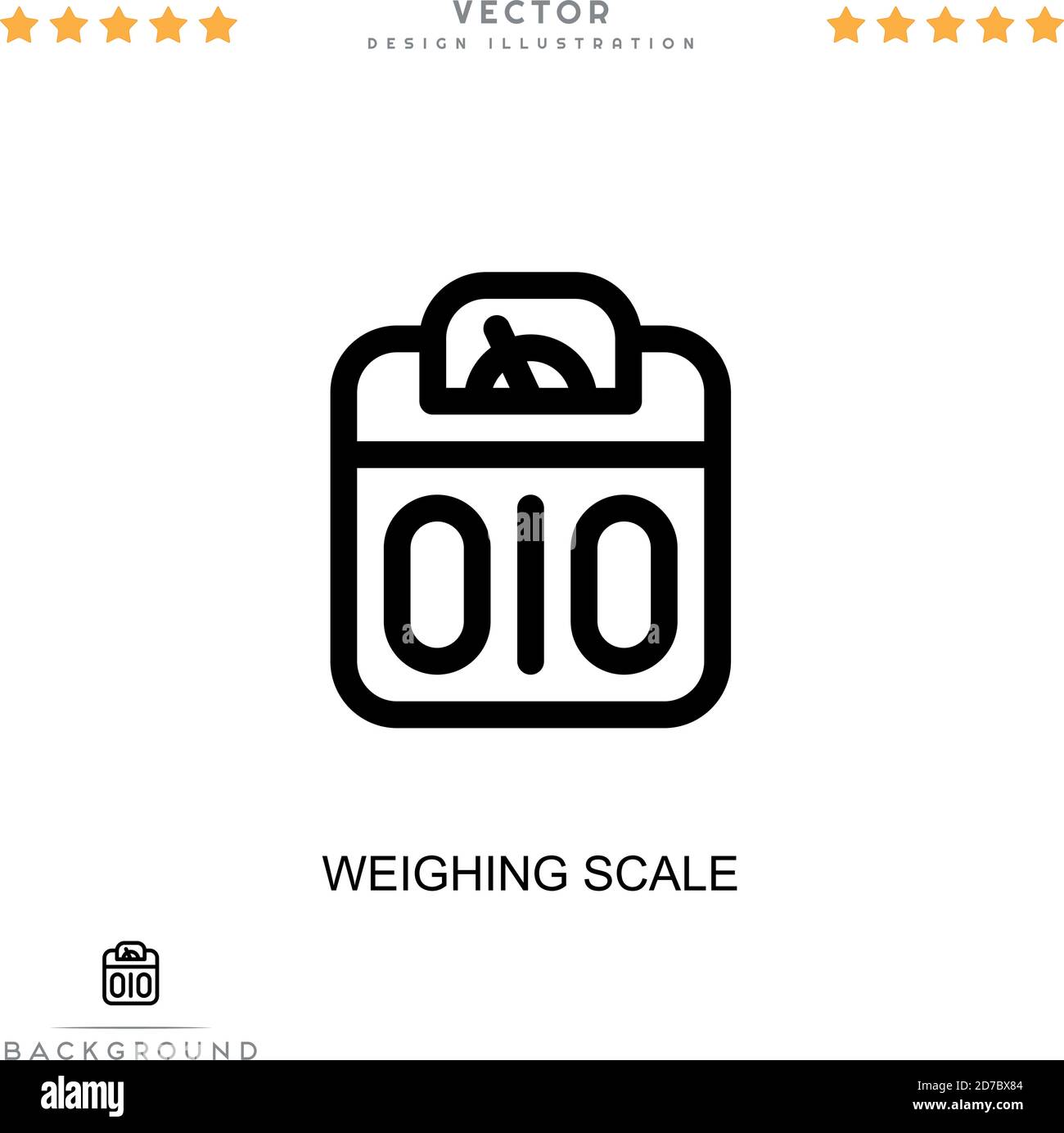 Weighing scale icon. Simple element from digital disruption collection ...