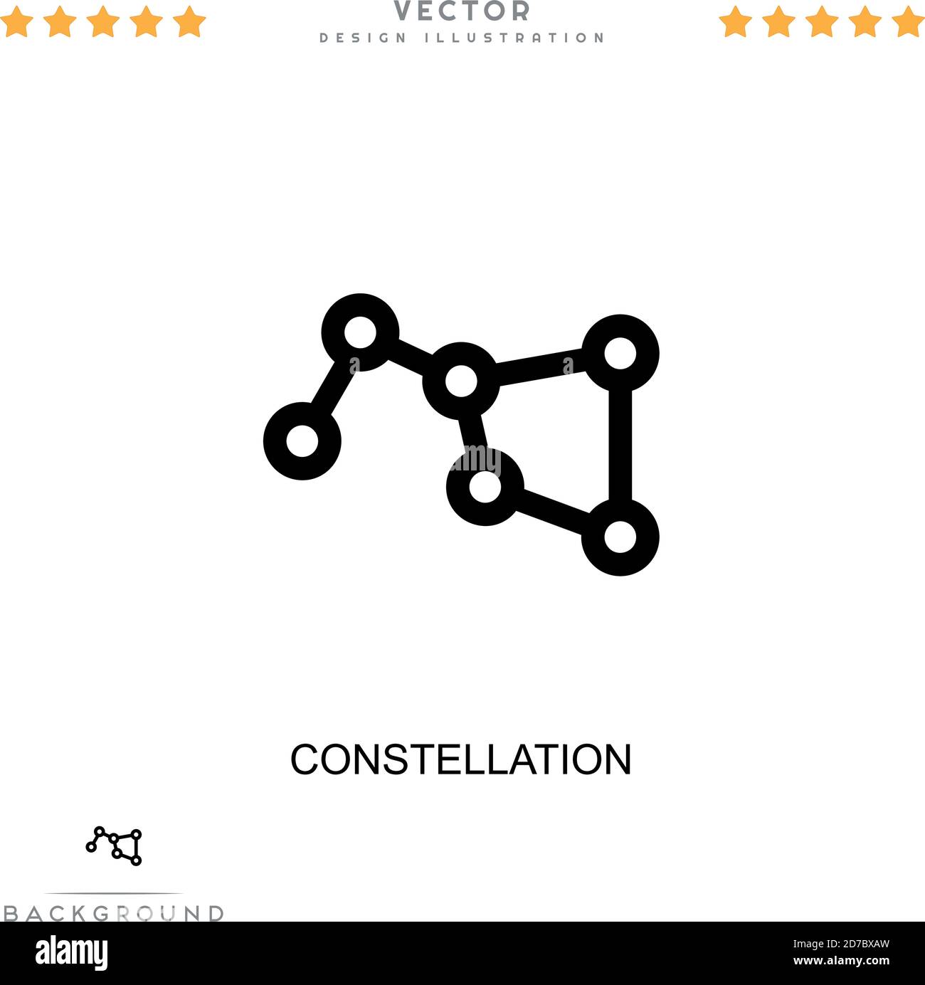 Constellation icon. Simple element from digital disruption collection ...