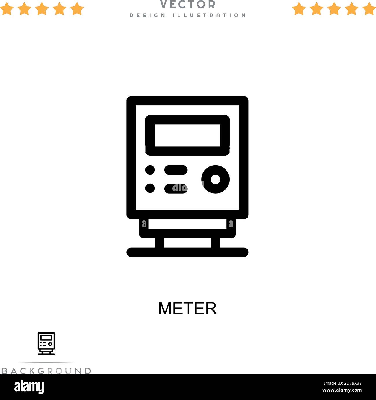 Meter icon. Simple element from digital disruption collection. Line ...