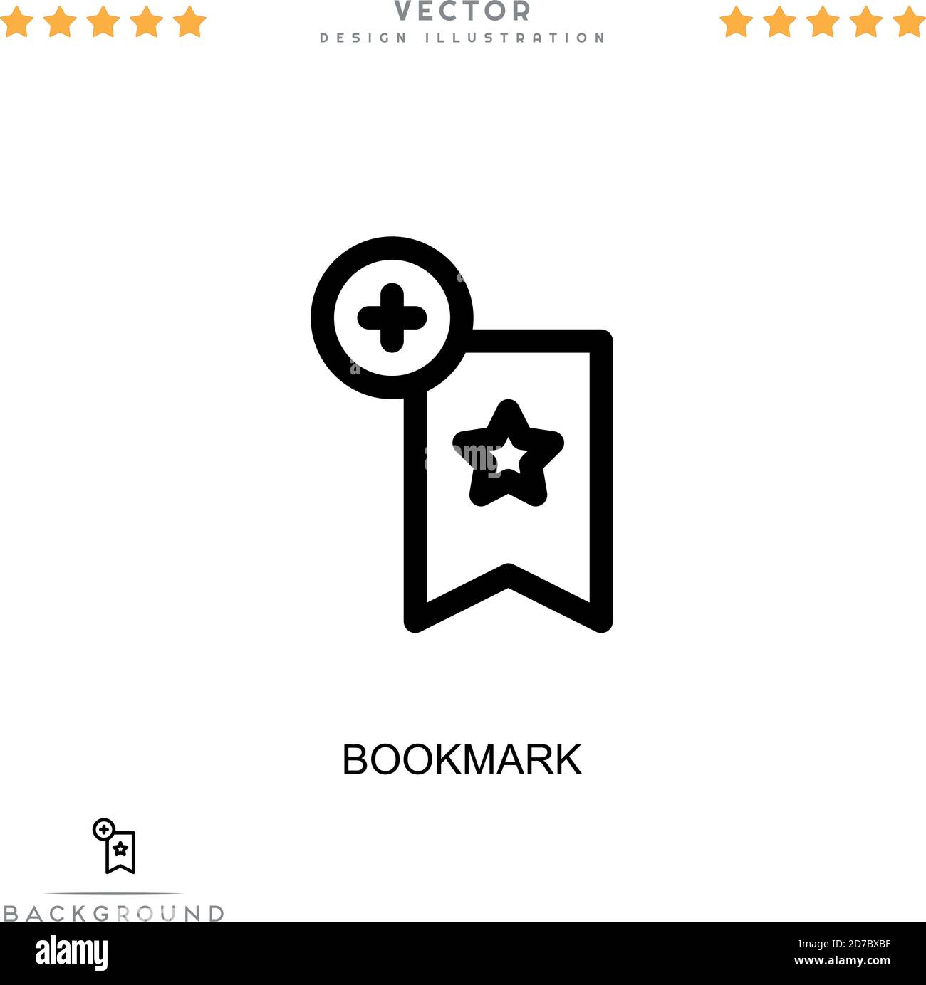 Bookmark icon. Simple element from digital disruption collection. Line ...