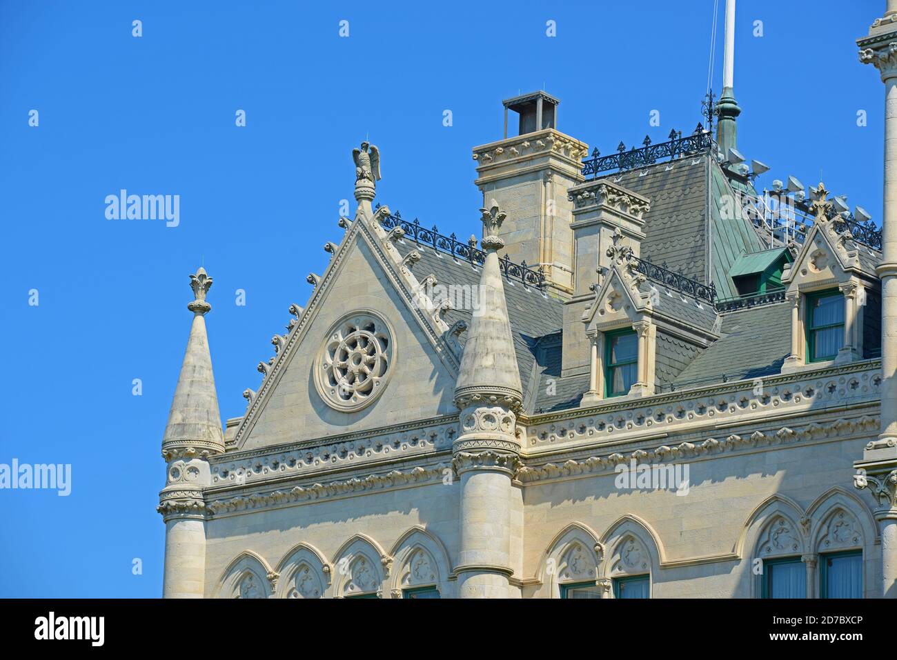 Connecticut State Capitol, Hartford, Connecticut, USA. This building ...