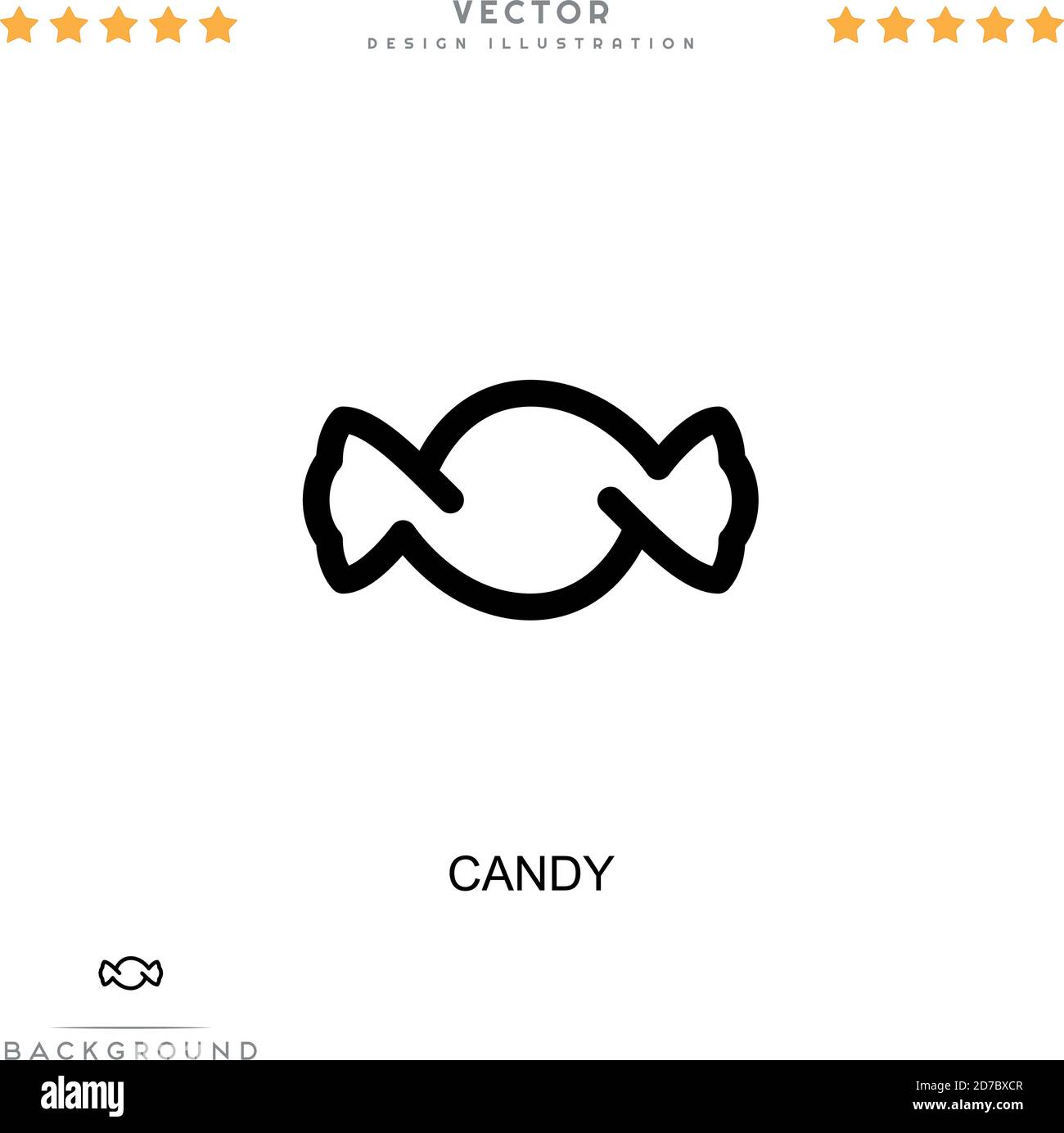 Candy icon. Simple element from digital disruption collection. Line ...