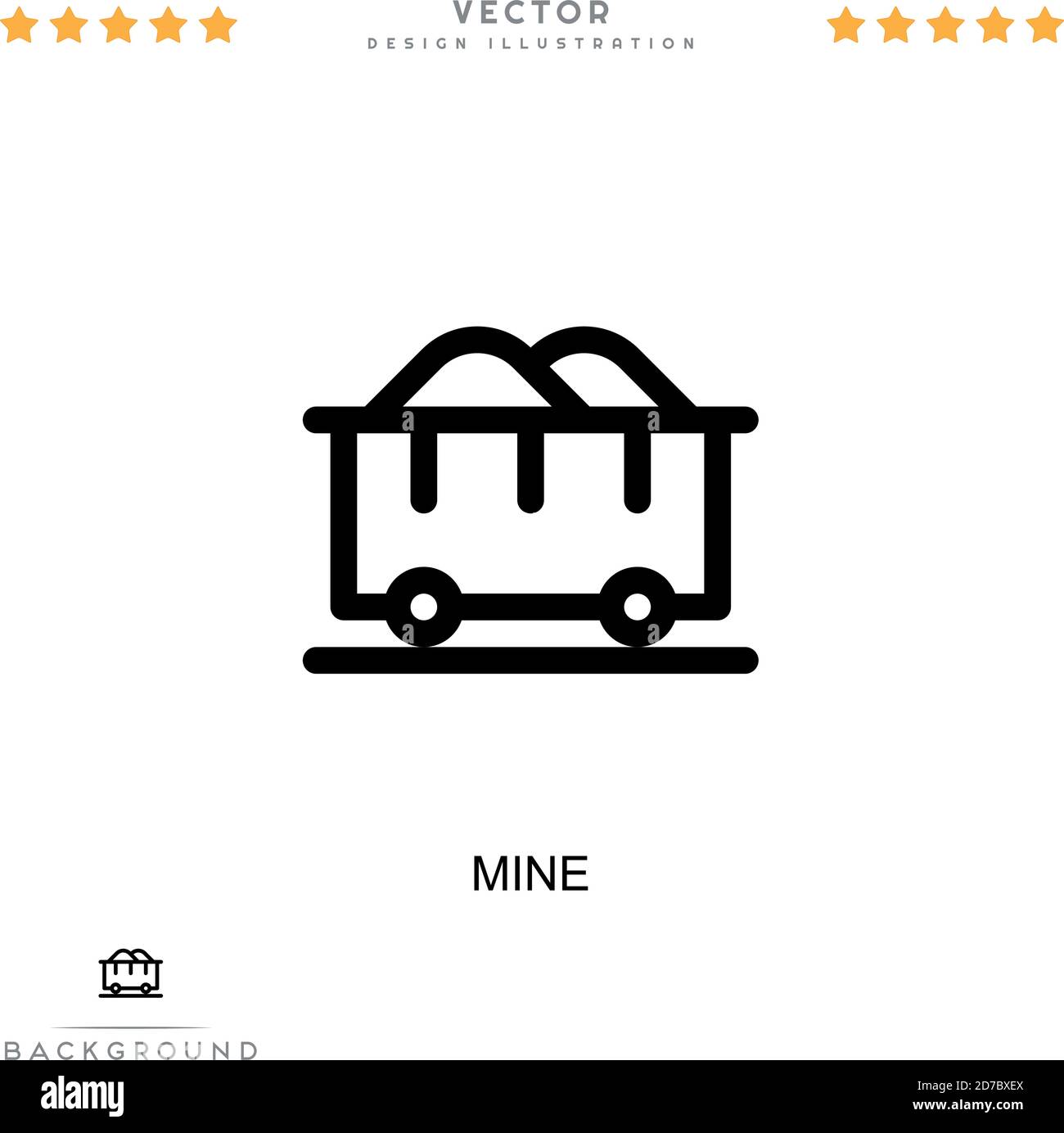 Mine icon. Simple element from digital disruption collection. Line Mine ...