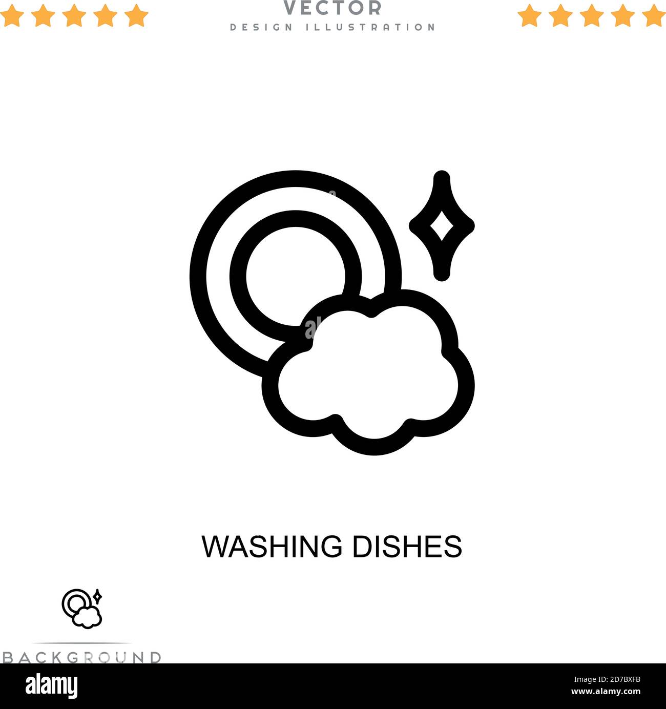 Washing dishes icon. Simple element from digital disruption collection ...