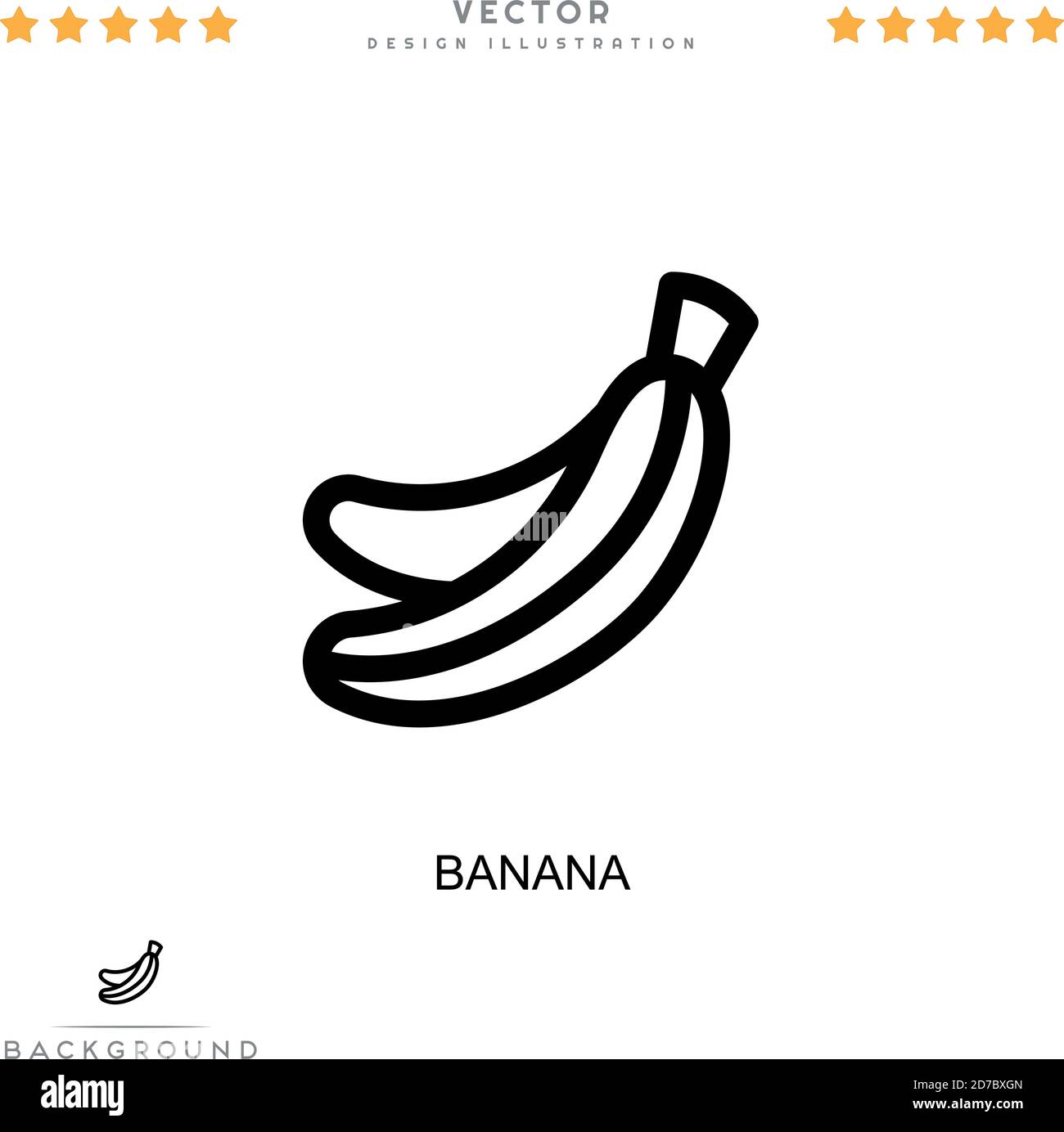 Banana icon. Simple element from digital disruption collection. Line ...