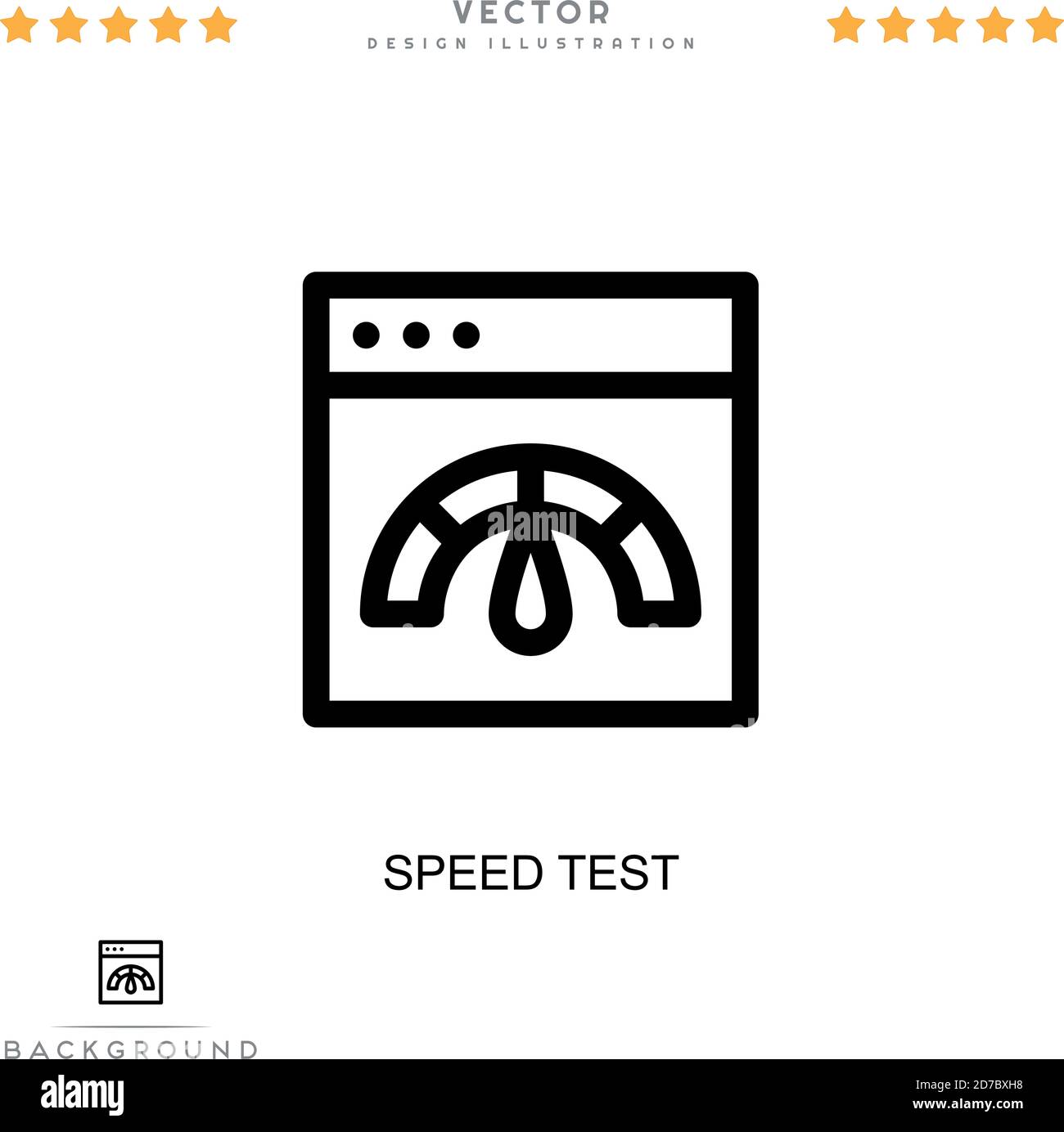 Speed test icon. Simple element from digital disruption collection ...