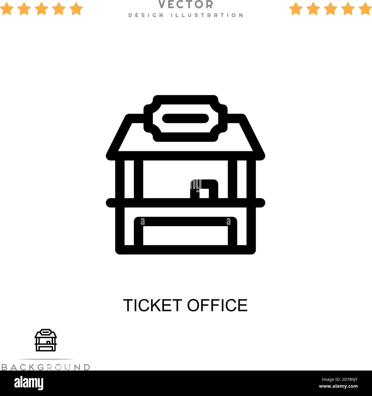 Ticket office icon. Simple element from digital disruption collection ...