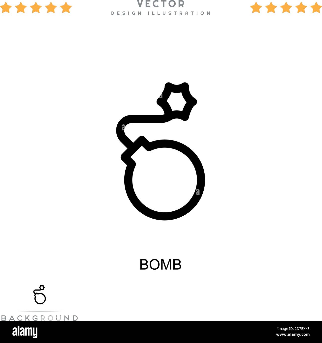 Bomb icon. Simple element from digital disruption collection. Line Bomb ...