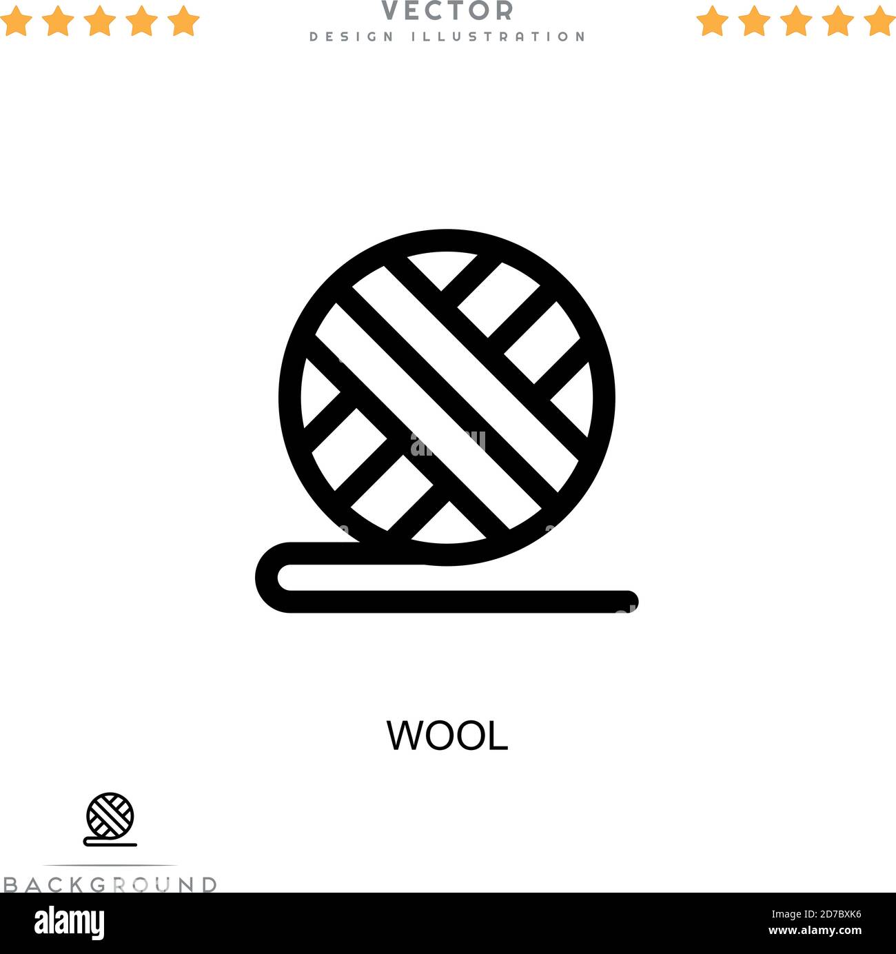 Wool icon. Simple element from digital disruption collection. Line Wool ...
