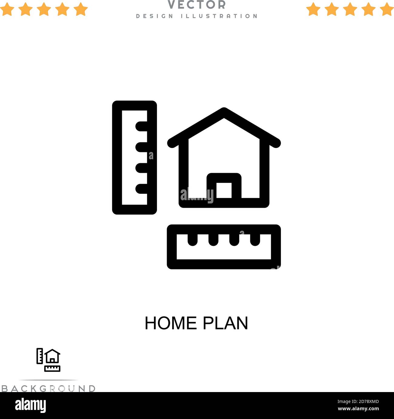 Home plan icon. Simple element from digital disruption collection. Line ...