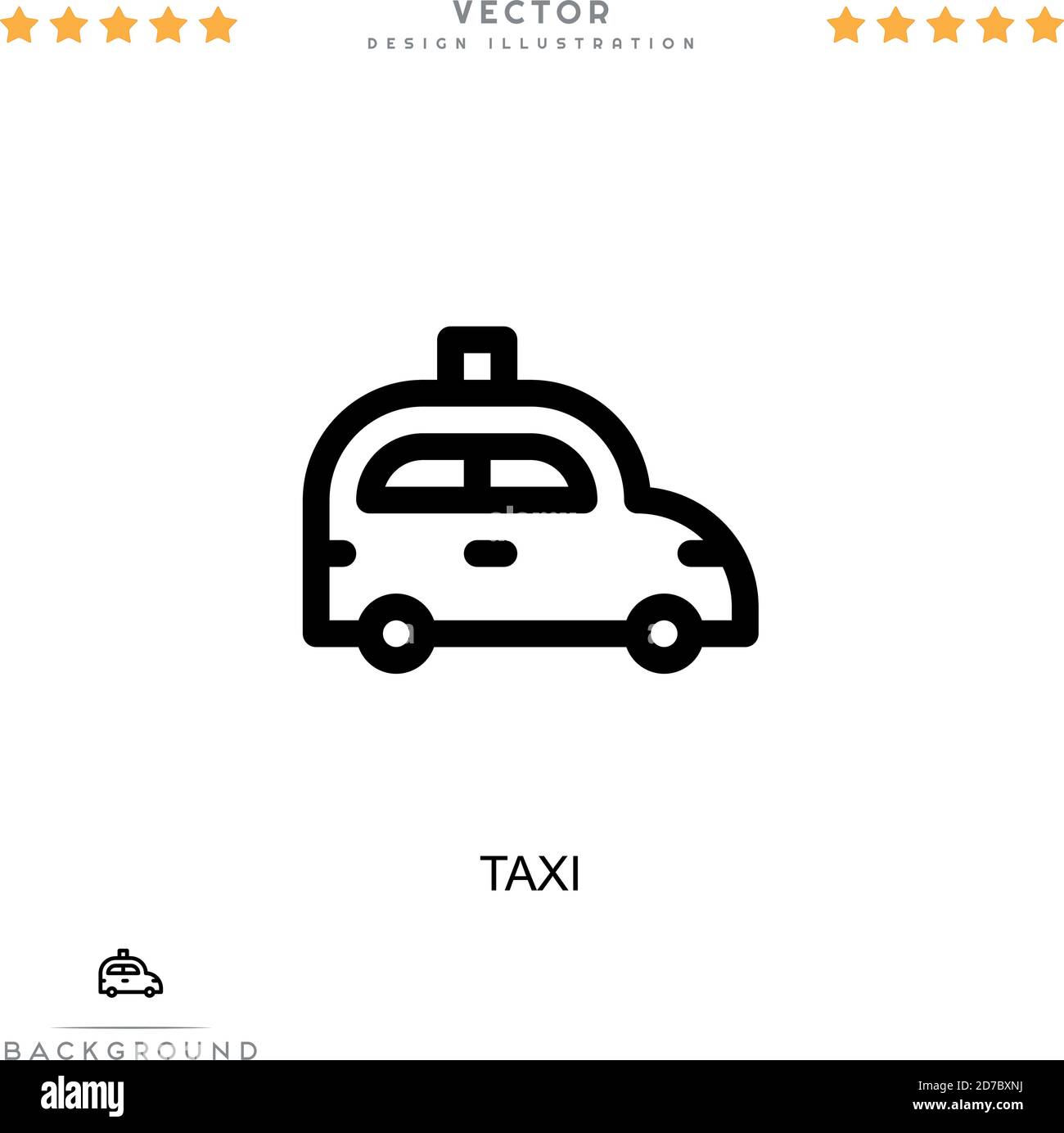 Taxi icon. Simple element from digital disruption collection. Line Taxi ...