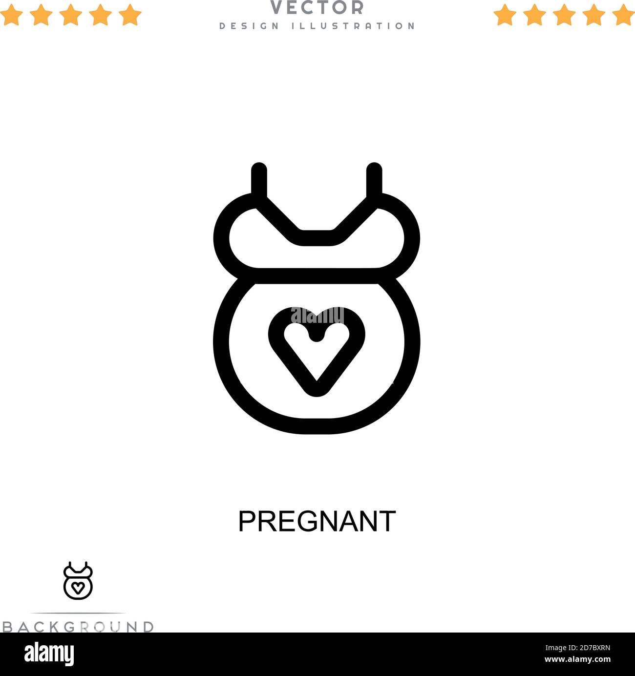 Pregnant icon. Simple element from digital disruption collection. Line ...