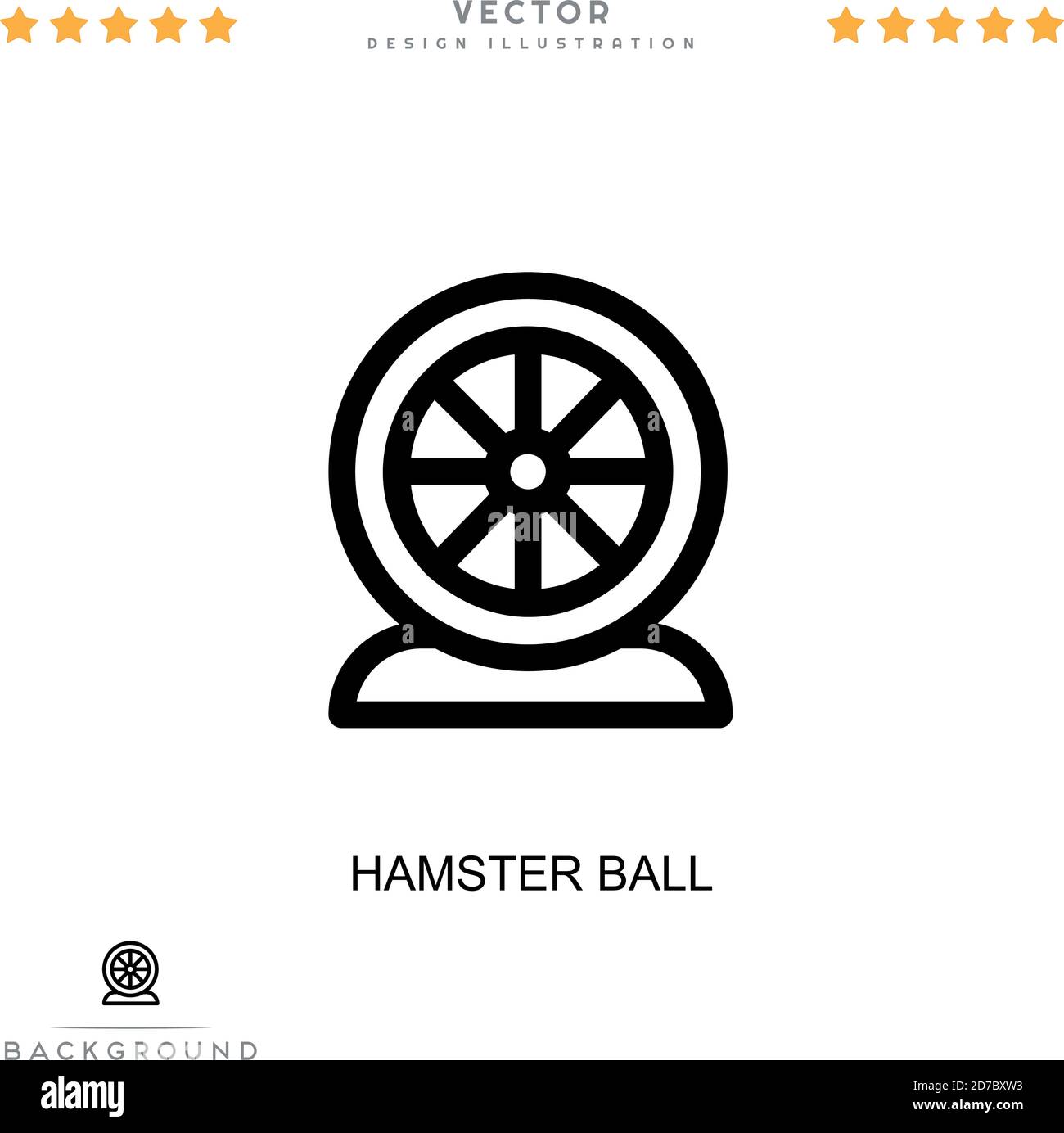 Hamster ball icon. Simple element from digital disruption collection ...