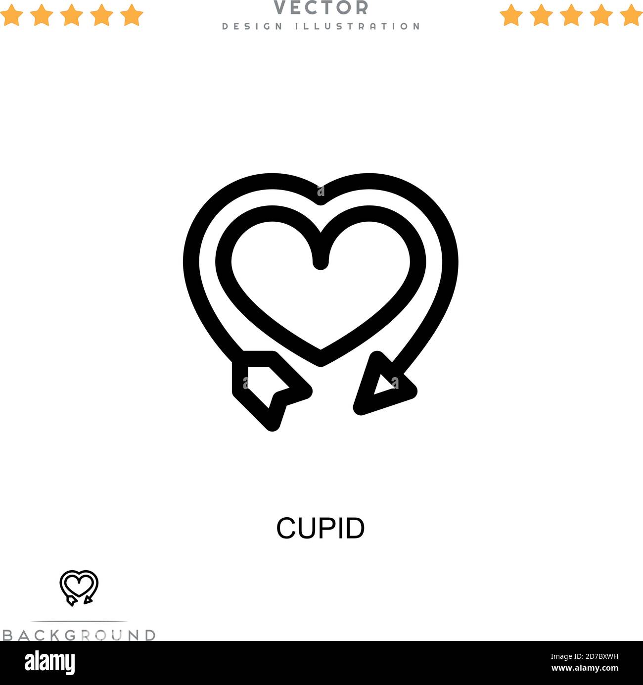Cupid icon. Simple element from digital disruption collection. Line ...