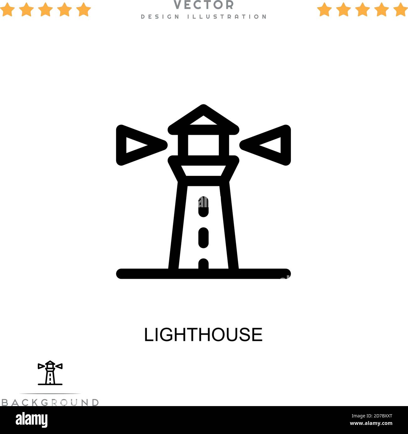 Lighthouse icon. Simple element from digital disruption collection ...