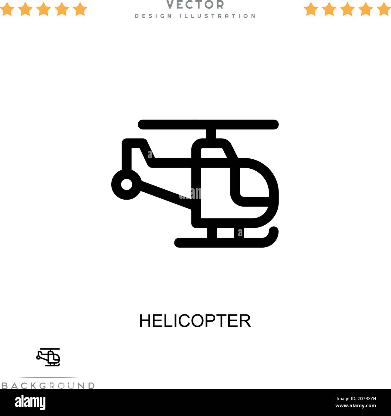 Helicopter icon. Simple element from digital disruption collection ...