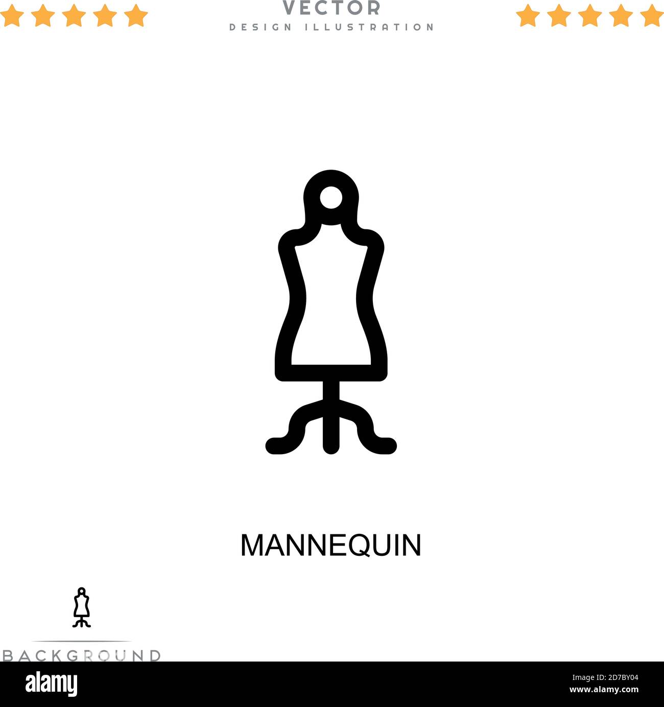 Mannequin icon. Simple element from digital disruption collection. Line ...