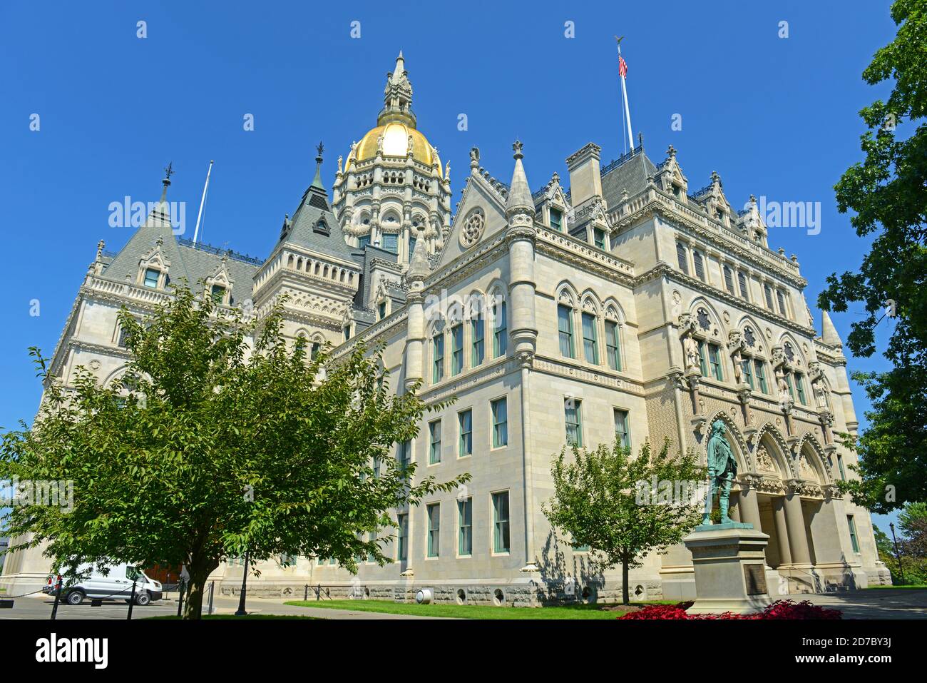 Connecticut State Capitol, Hartford, Connecticut, USA. This building ...