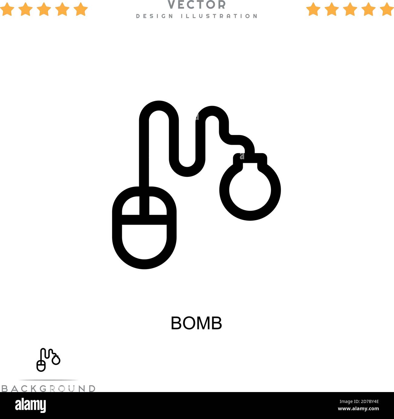 Bomb icon. Simple element from digital disruption collection. Line Bomb ...
