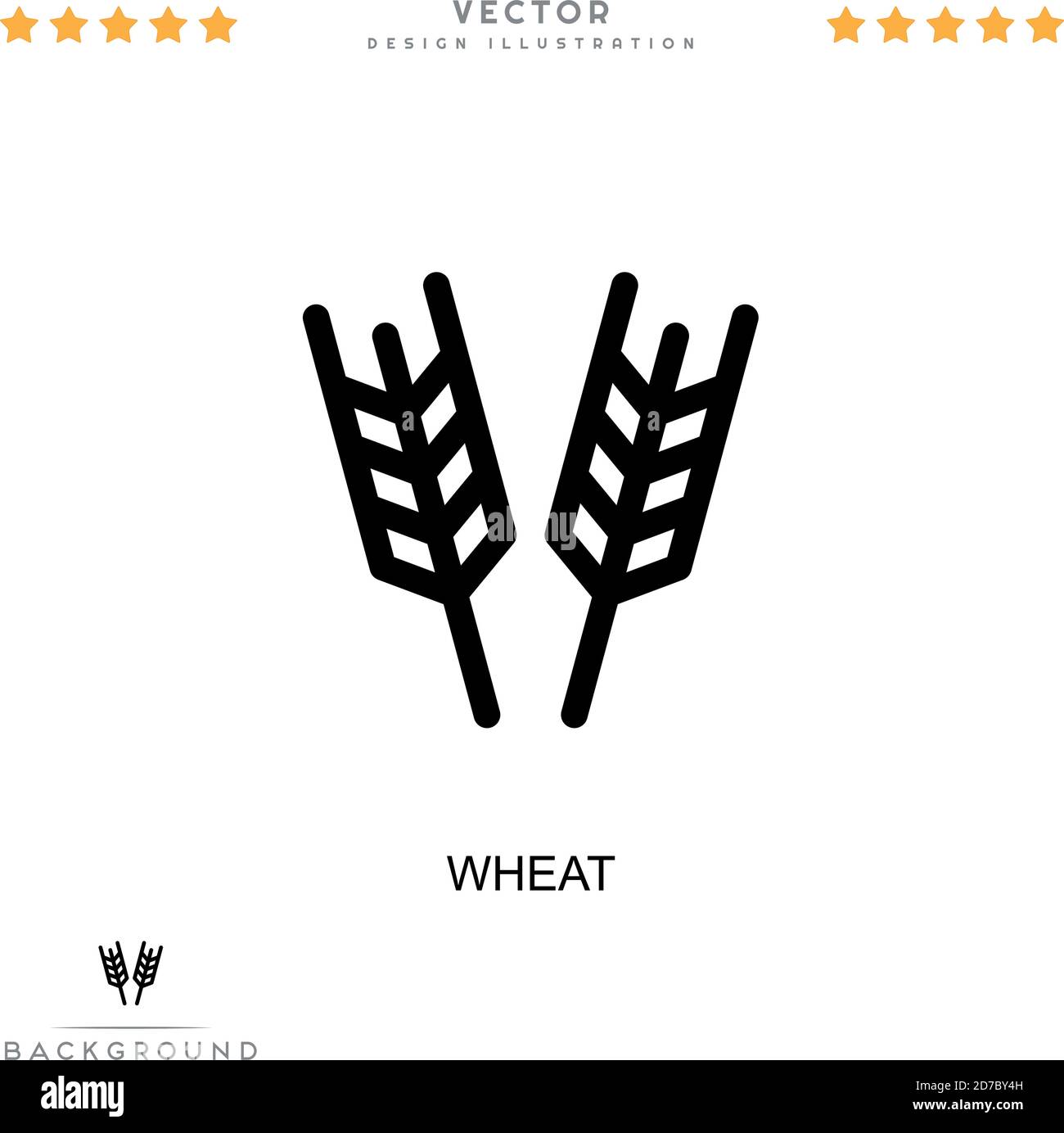 Wheat icon. Simple element from digital disruption collection. Line ...
