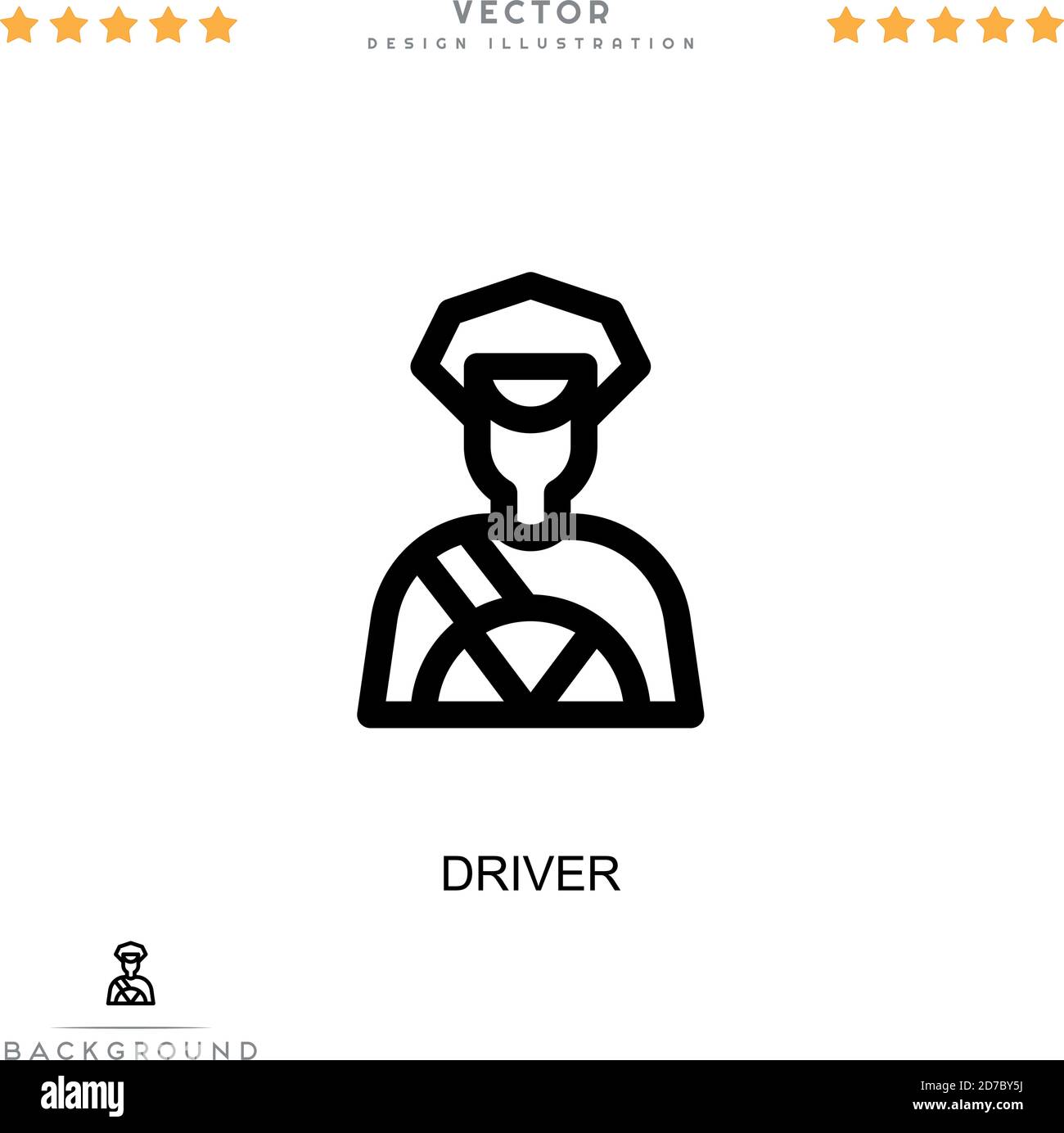 Driver icon. Simple element from digital disruption collection. Line ...