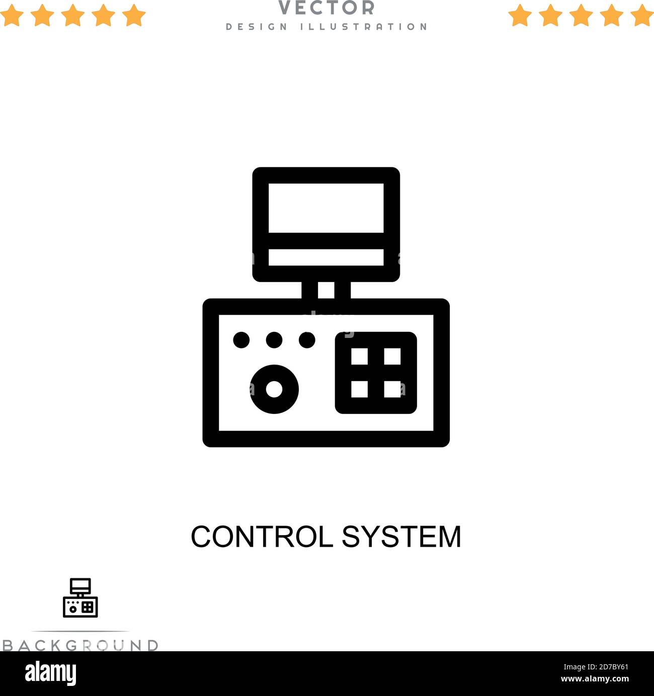 Control system icon. Simple element from digital disruption collection ...