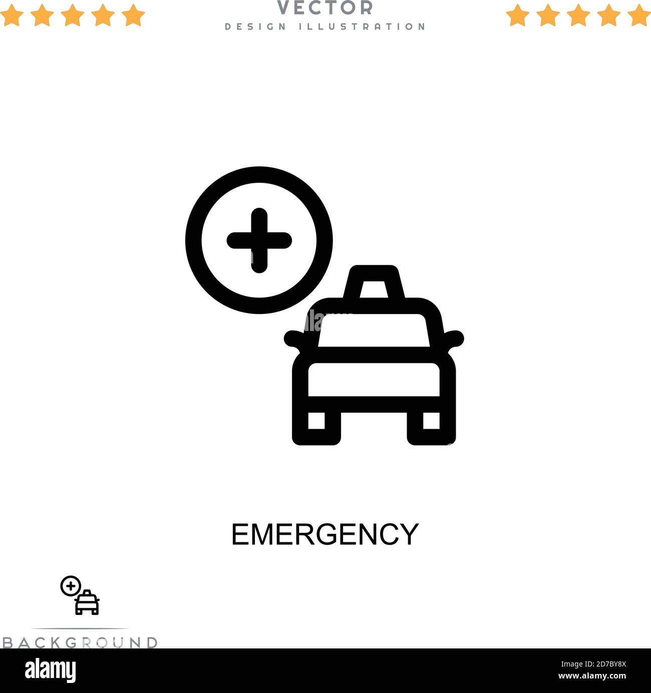 Emergency icon. Simple element from digital disruption collection. Line ...