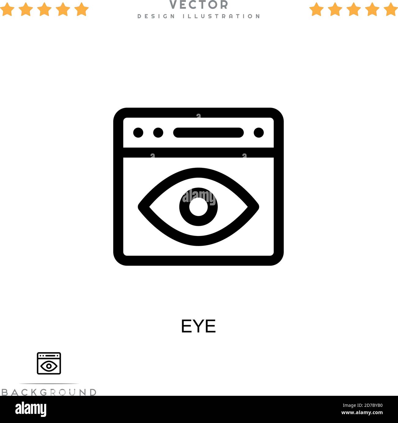 Eye icon. Simple element from digital disruption collection. Line Eye ...