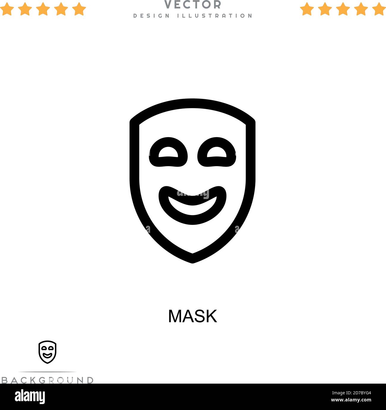 Mask icon. Simple element from digital disruption collection. Line Mask ...