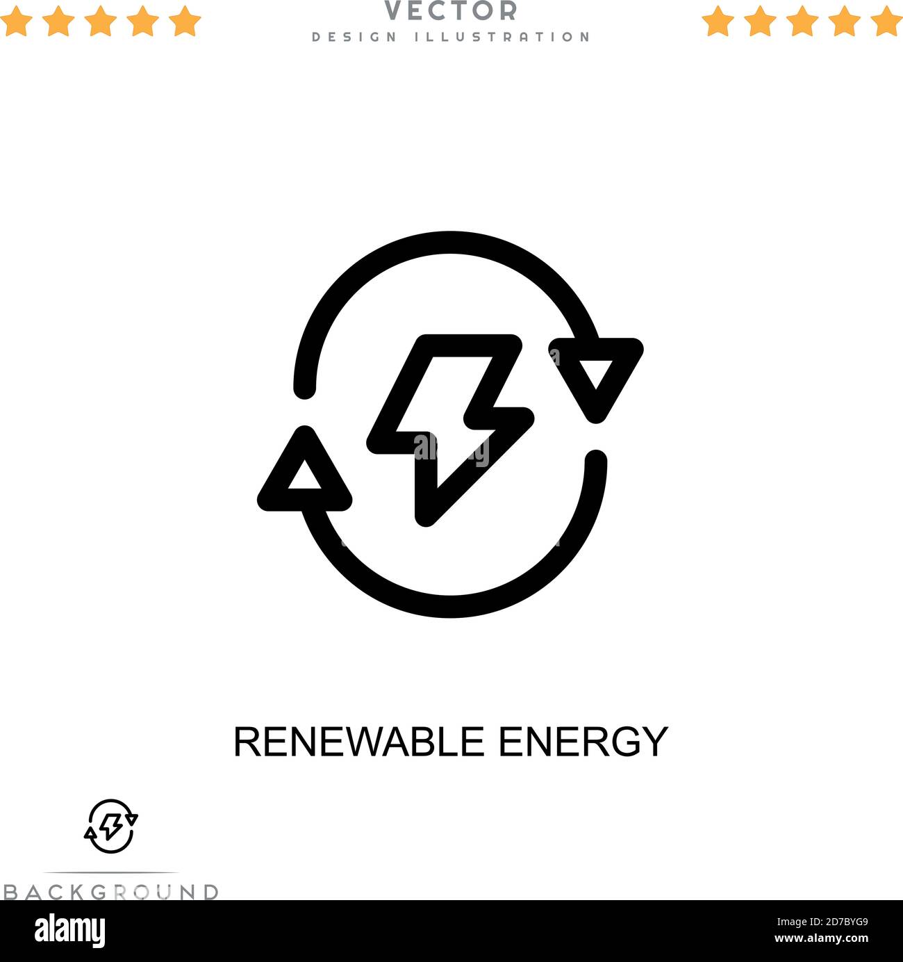 Renewable energy icon. Simple element from digital disruption ...