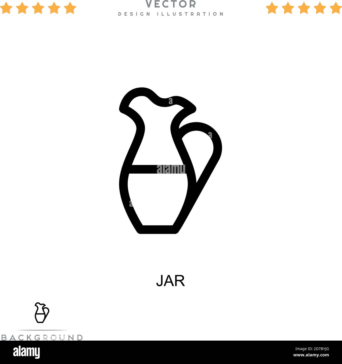 Jar icon. Simple element from digital disruption collection. Line Jar ...
