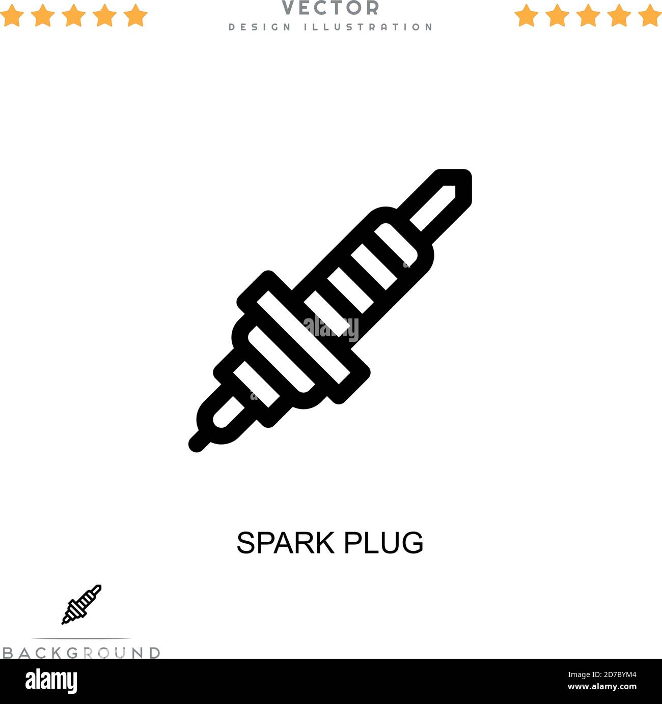 Spark plug icon. Simple element from digital disruption collection ...