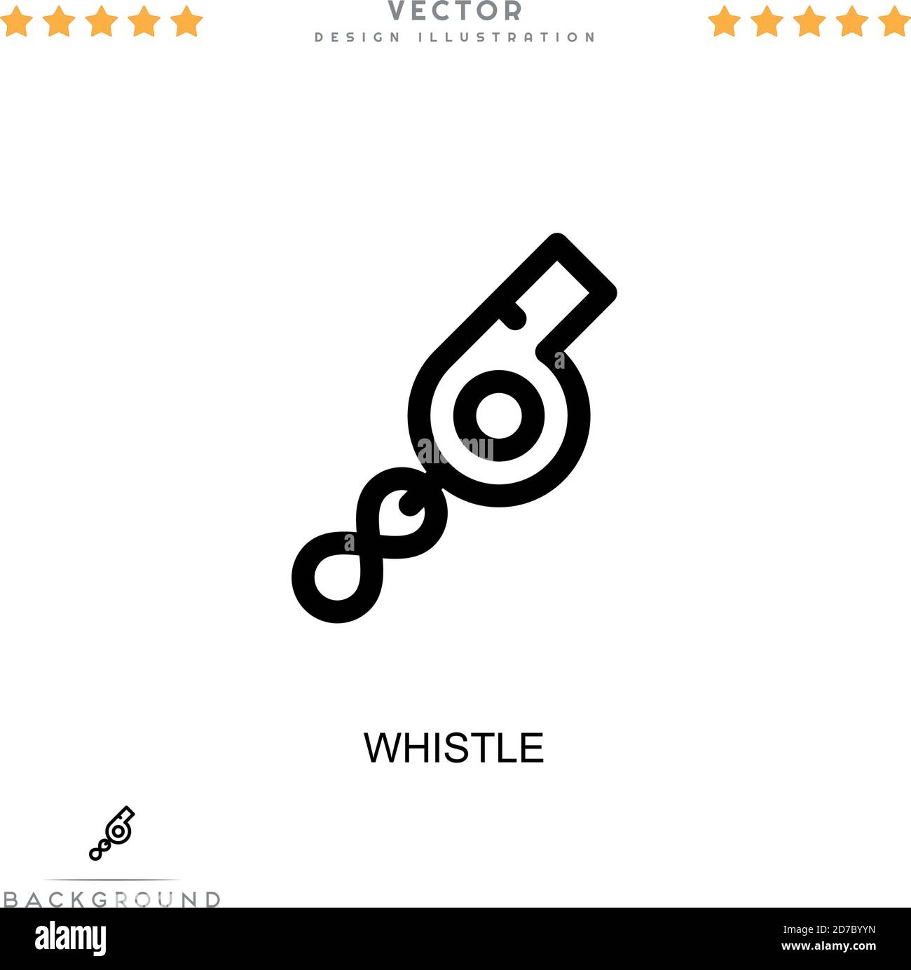 Whistle icon. Simple element from digital disruption collection. Line ...