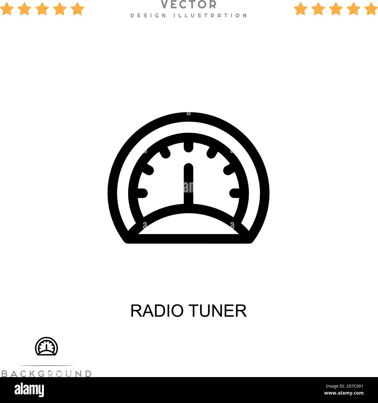 Radio tuner icon. Simple element from digital disruption collection ...
