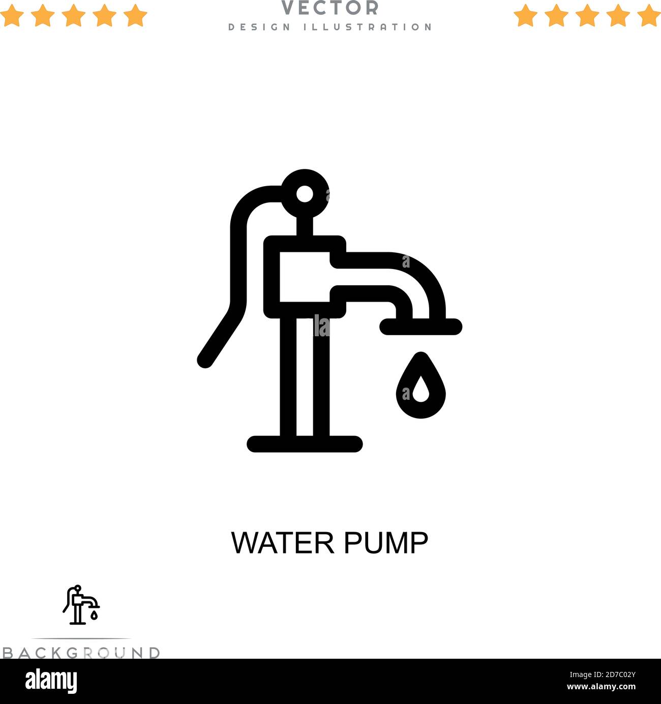 Well engine pump Stock Vector Images - Alamy