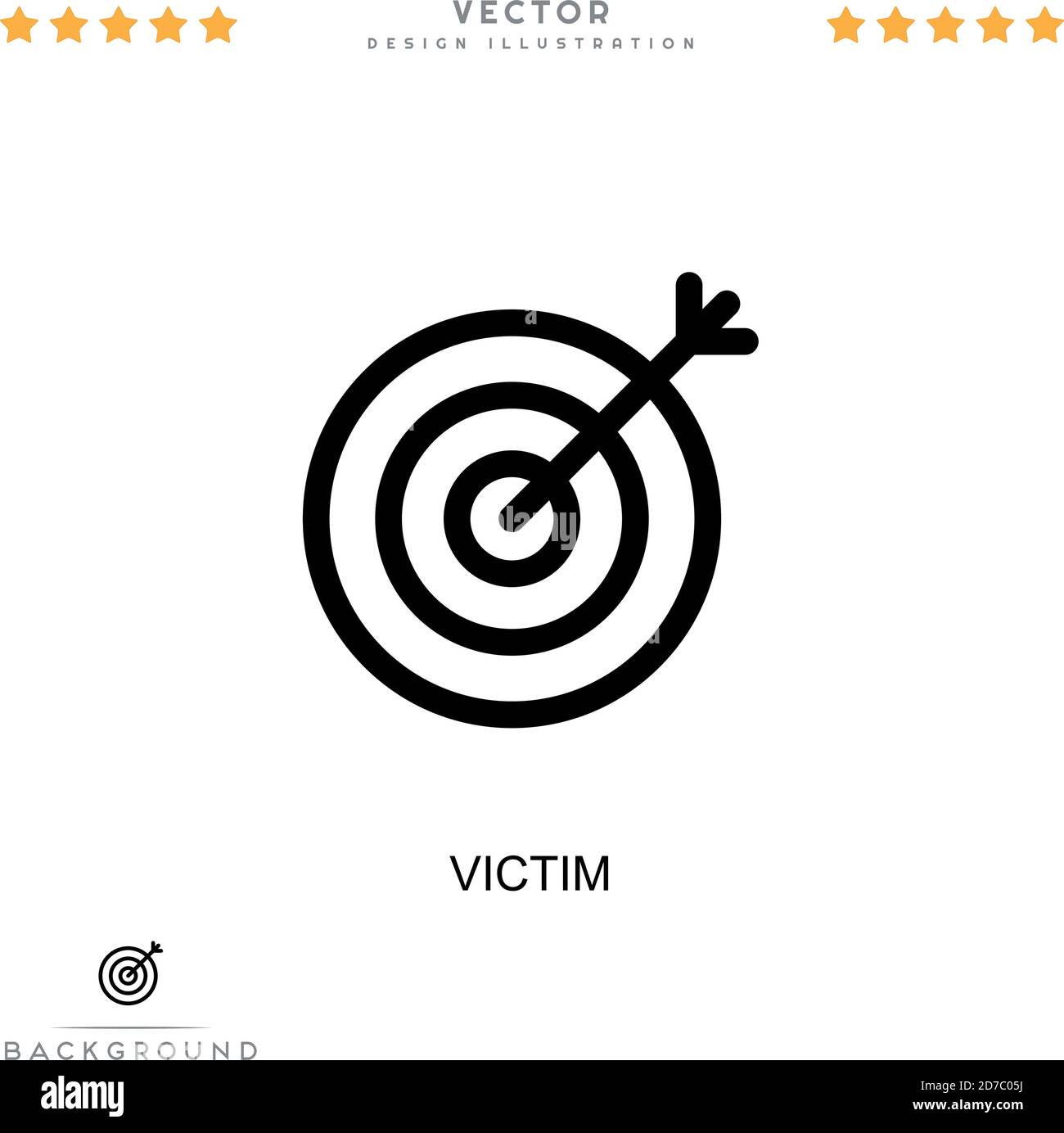 Victim icon. Simple element from digital disruption collection. Line ...