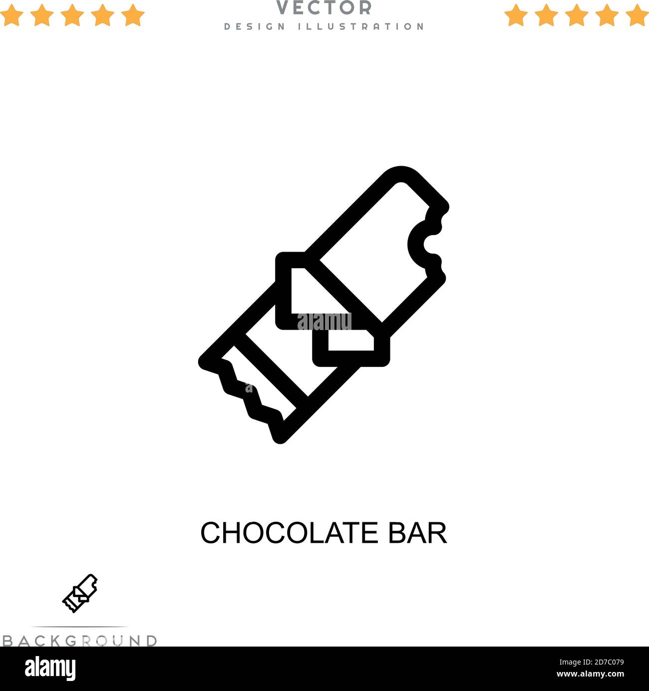 Chocolate bar icon. Simple element from digital disruption collection ...