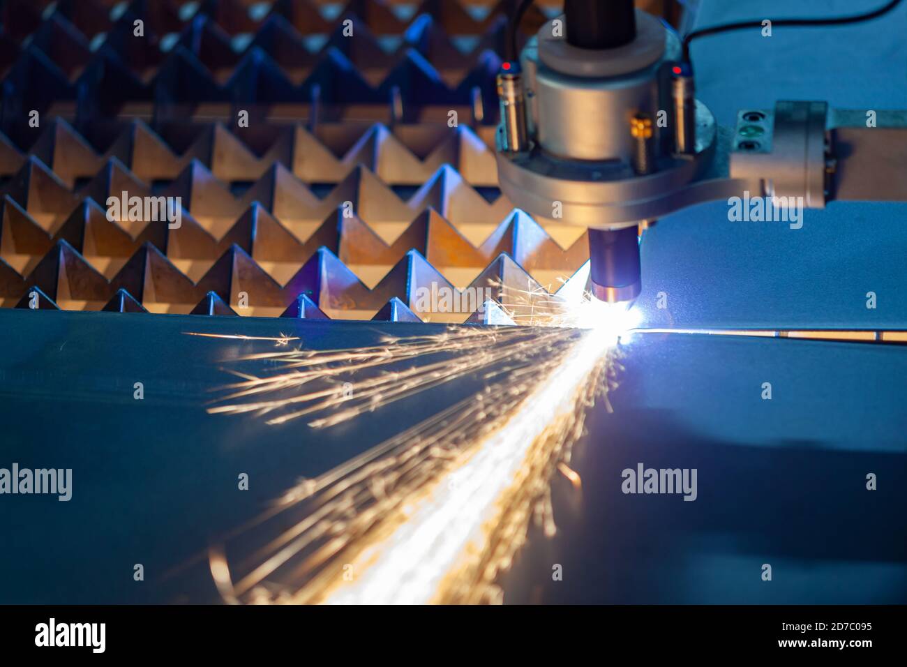 cnc plasma cutting machine cuts metal Stock Photo - Alamy