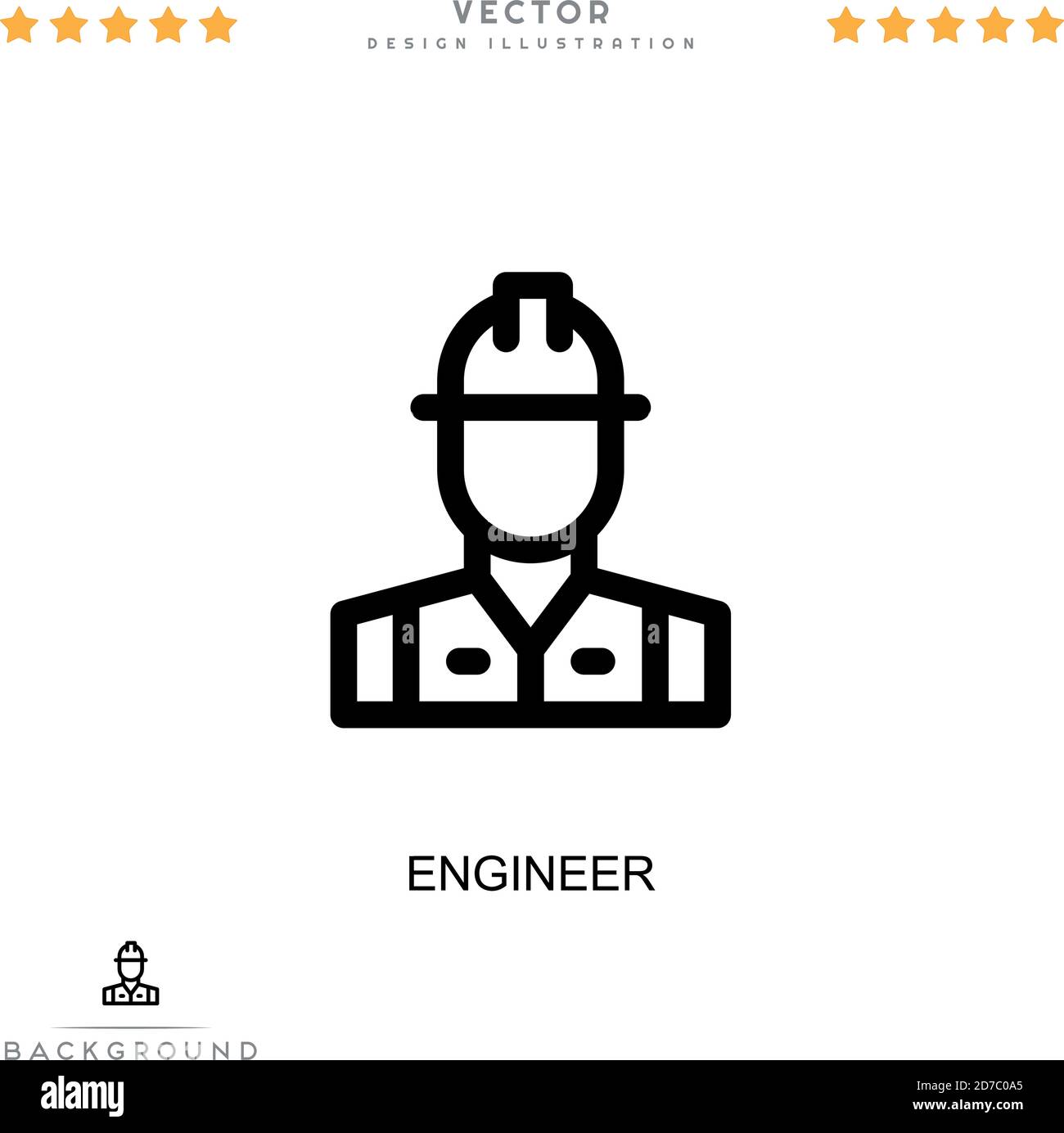 Engineer icon. Simple element from digital disruption collection. Line ...