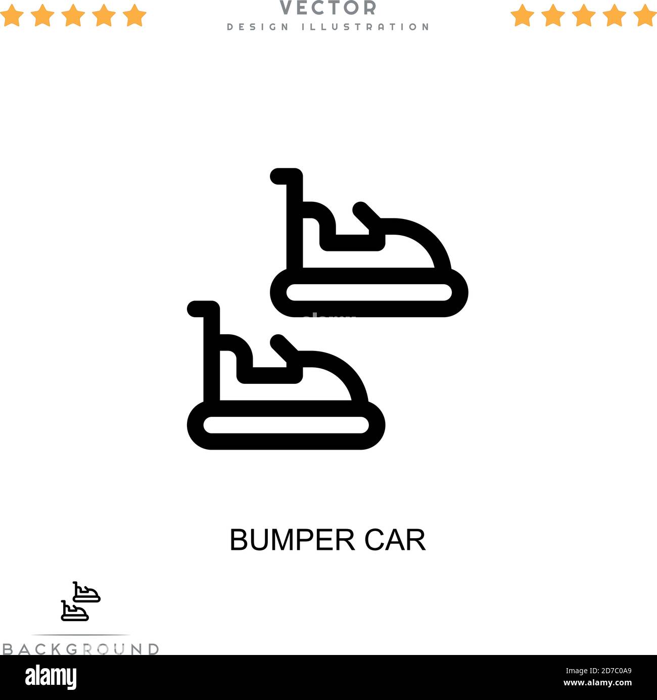 Bumper car icon. Simple element from digital disruption collection ...