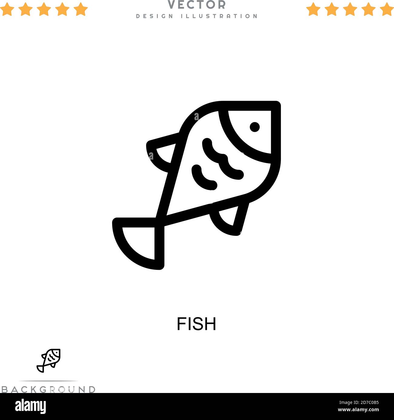 Fish icon. Simple element from digital disruption collection. Line Fish ...