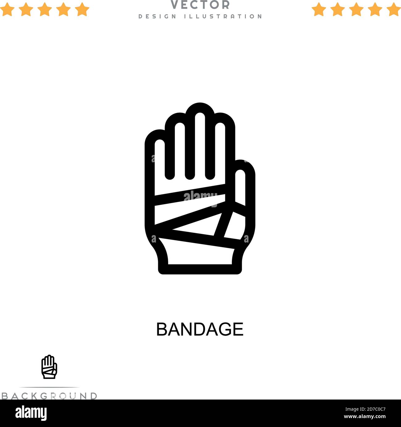 Bandage icon. Simple element from digital disruption collection. Line ...