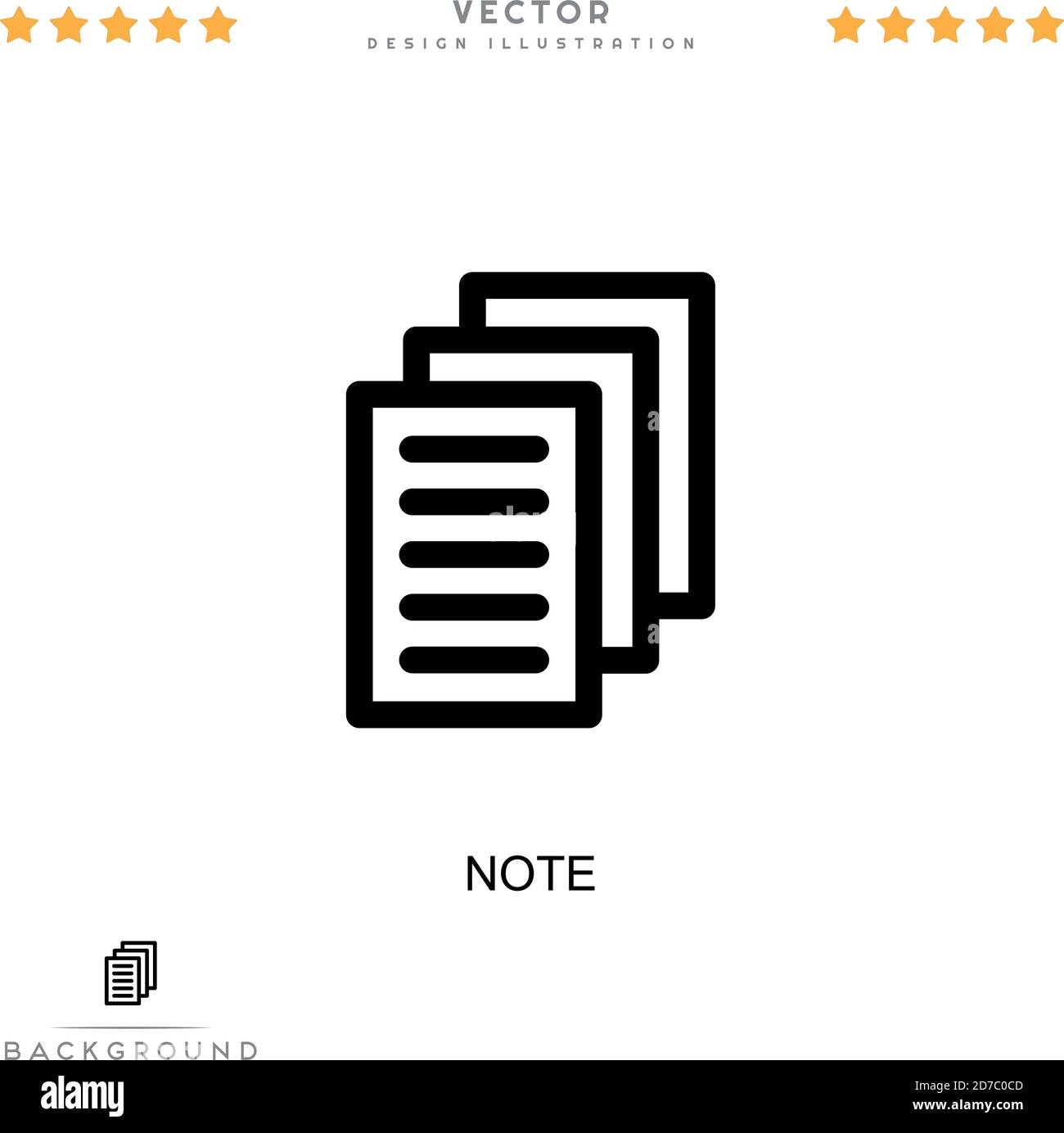 Note icon. Simple element from digital disruption collection. Line Note ...