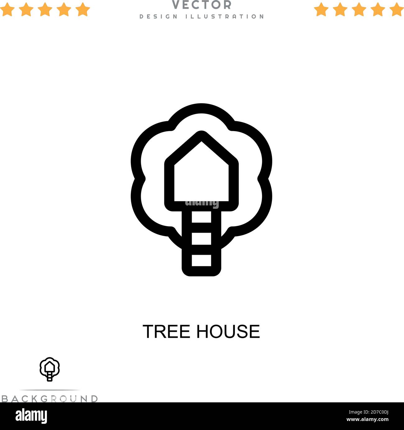 Tree house icon. Simple element from digital disruption collection ...
